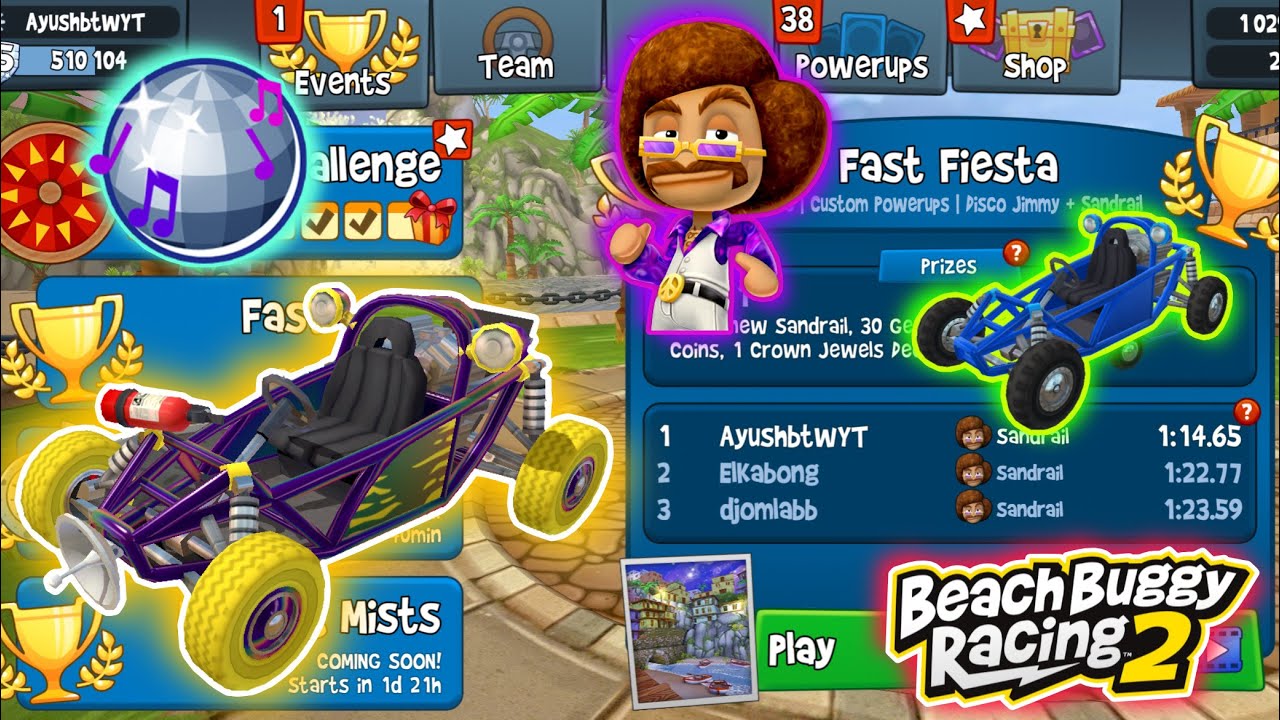 Fast Fiesta ⚡️| Sandrail + Disco Jimmy🪩| Beach Buggy Racing 2 🏖🏁 | BB ...