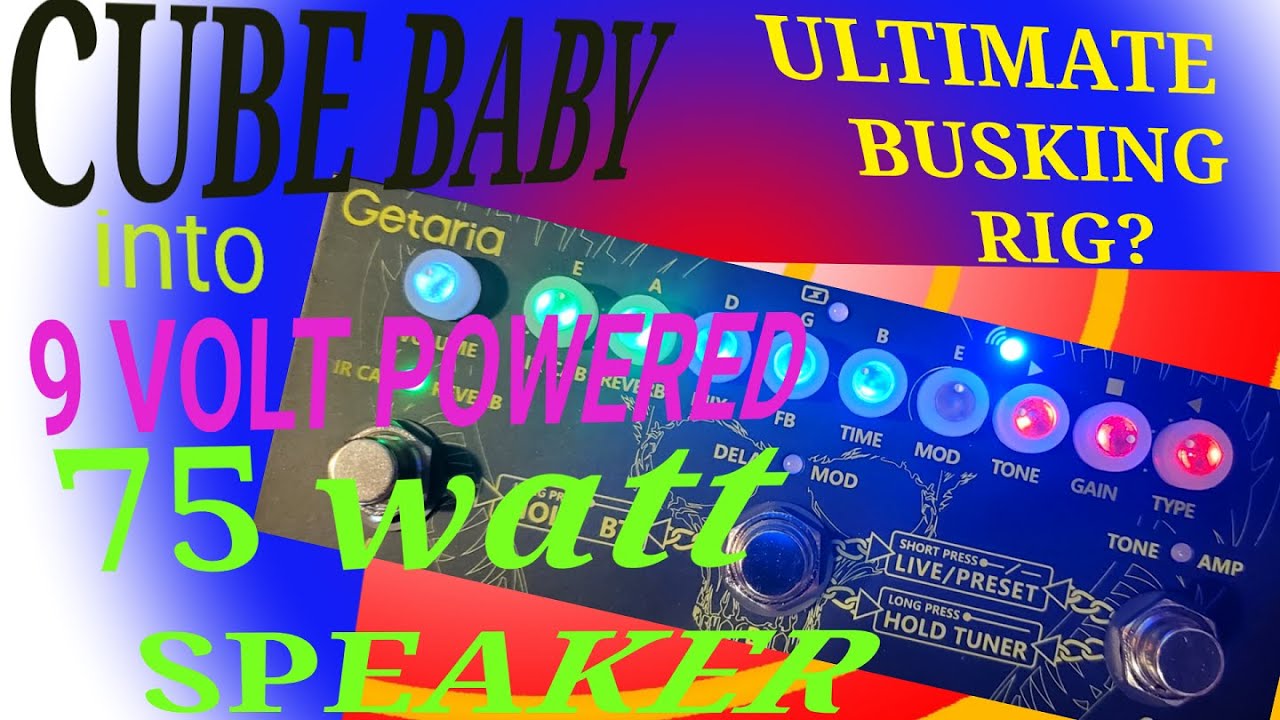 Getaria Cube Baby w/ Gig-able(?) 9v Battery-powered amp - Unboxing ...