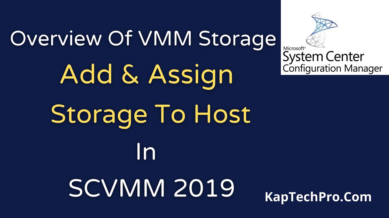 How To Assign And Add Storage To Host In SCVMM - YouTube