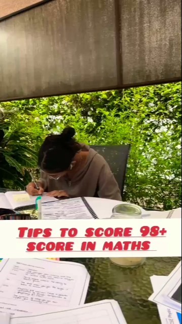 Tips to score 99+ in your maths exam 👍🏻💫 #studywithme #likeandsubscribe ...