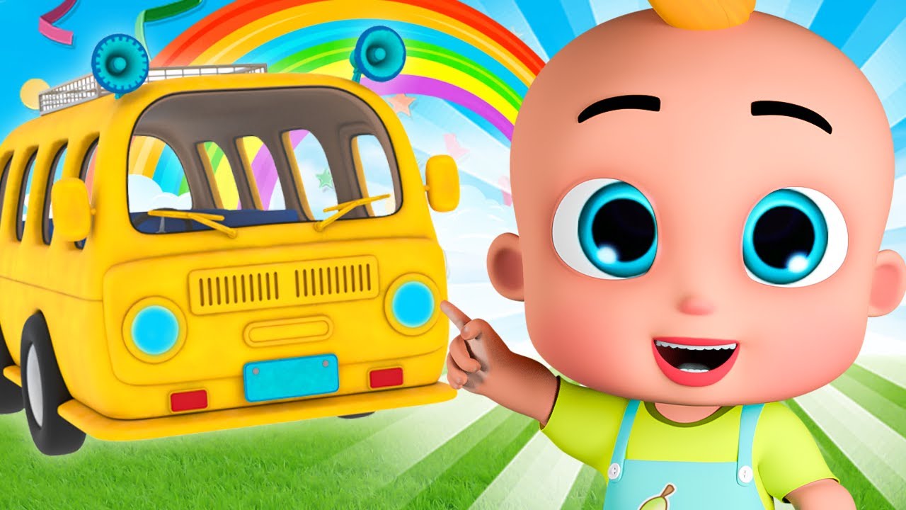 Yellow Bus with Old Macdonald had a Farm + Wheels On The Bus Nursery ...