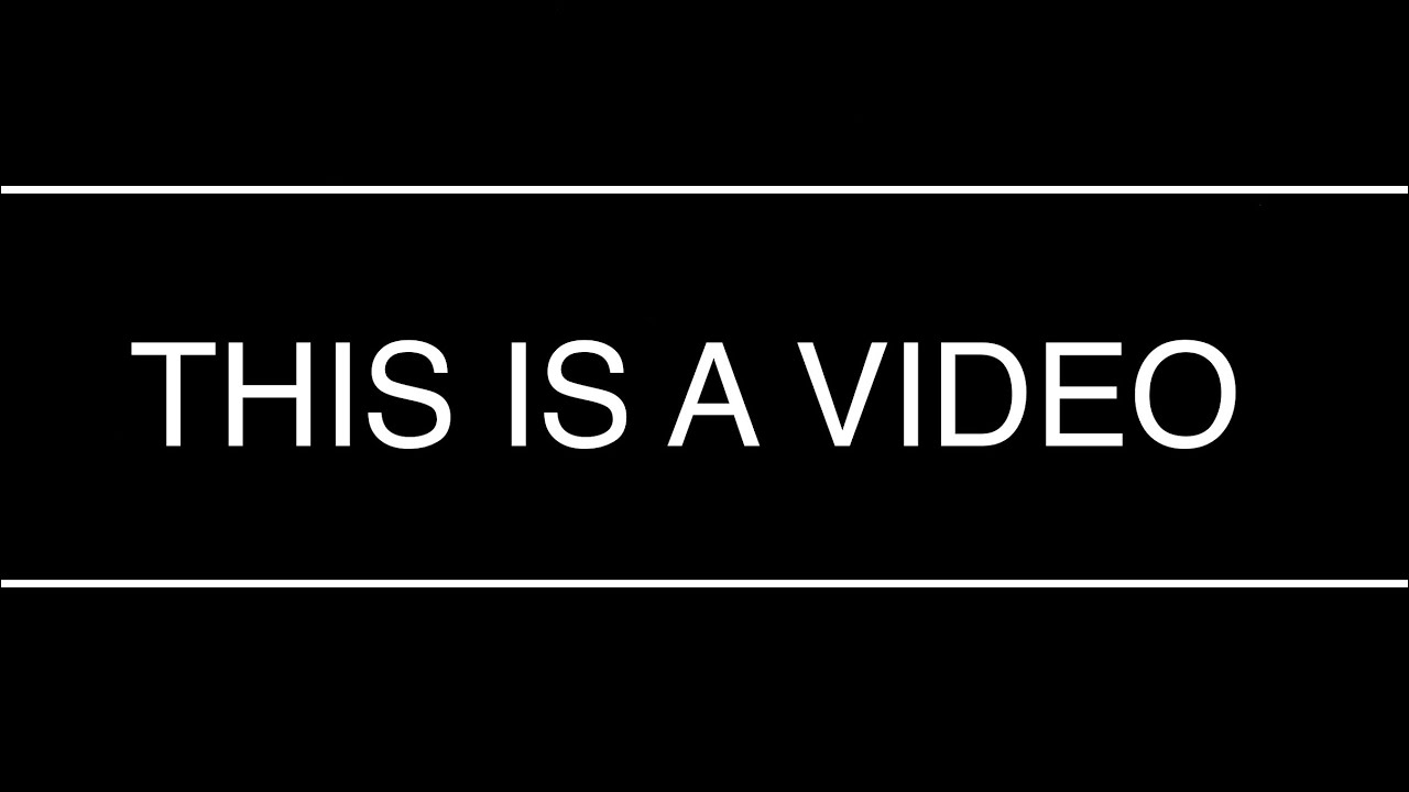 THIS IS A VIDEO YouTube THIS IS A VIDEO YouTube