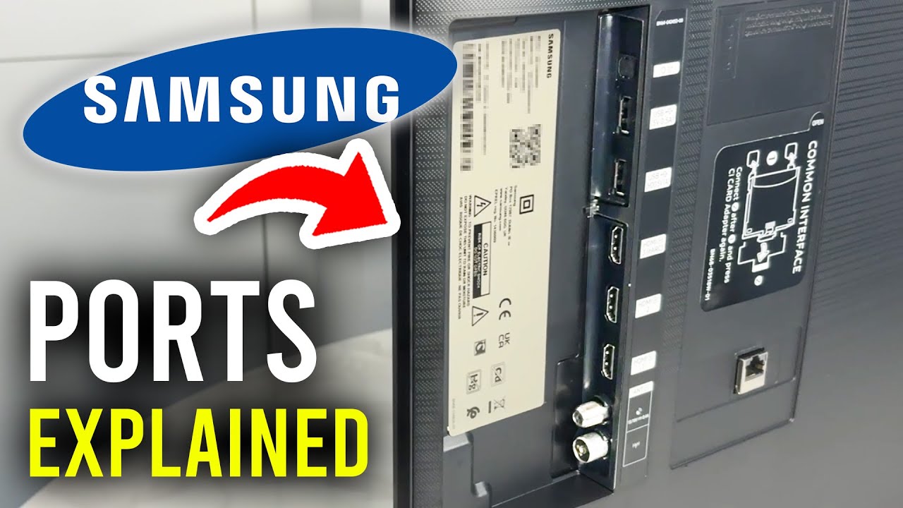 Samsung Smart TV Back Ports - Full Guide - YouTube