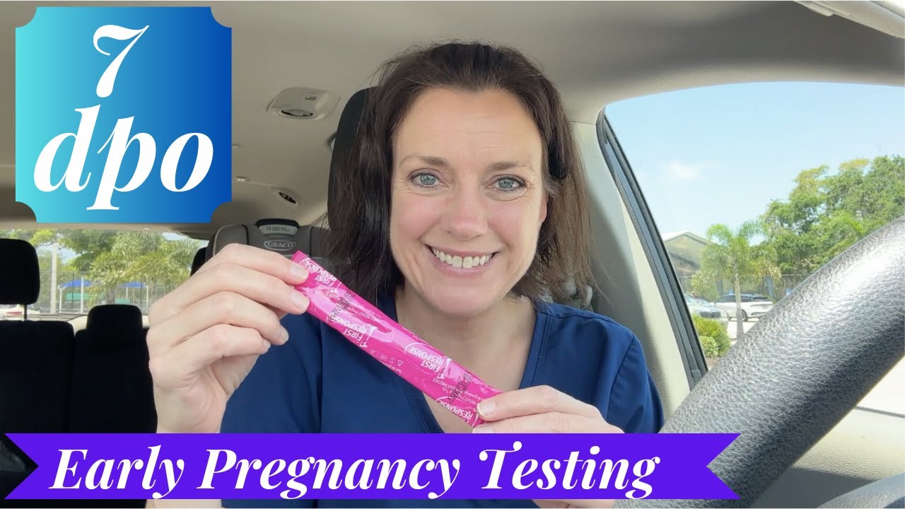 Early Pregnancy Testing at 7 DPO - YouTube