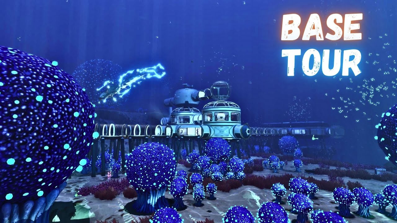 Subnautica Base Tour: Beautiful Bulb Zone Observatory - YouTube