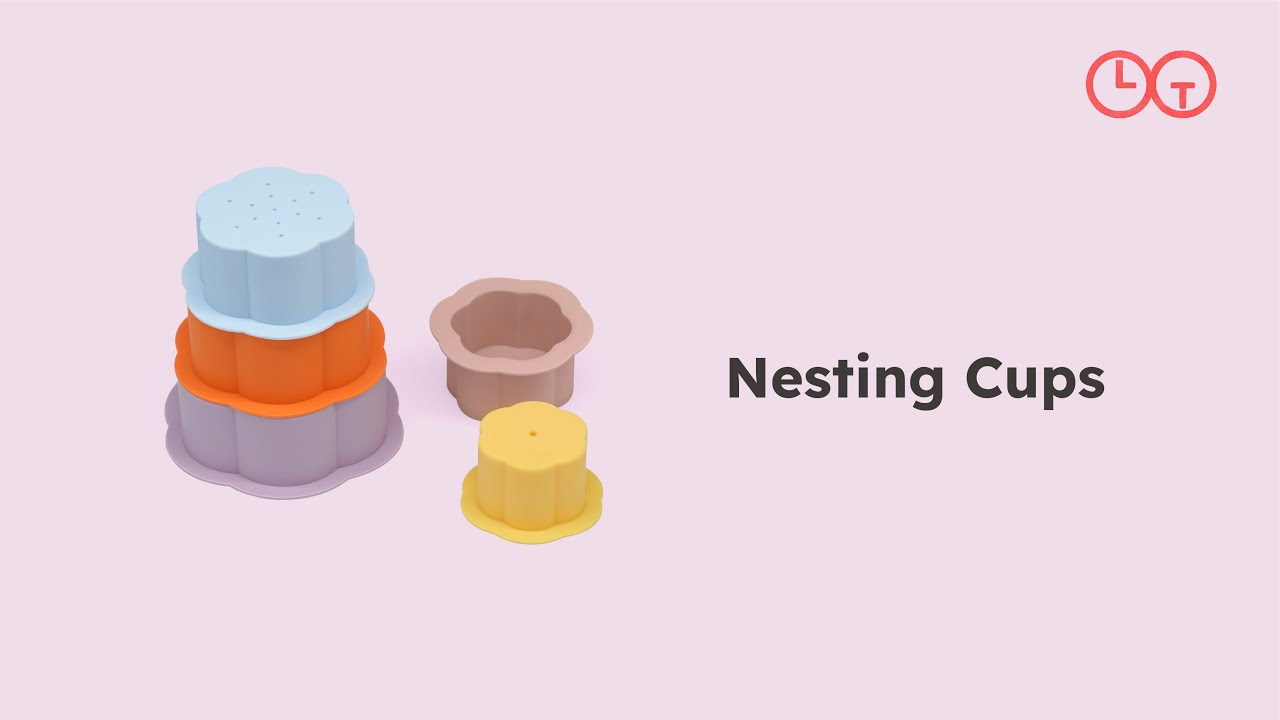Nesting Cups (for 9+ months) - YouTube