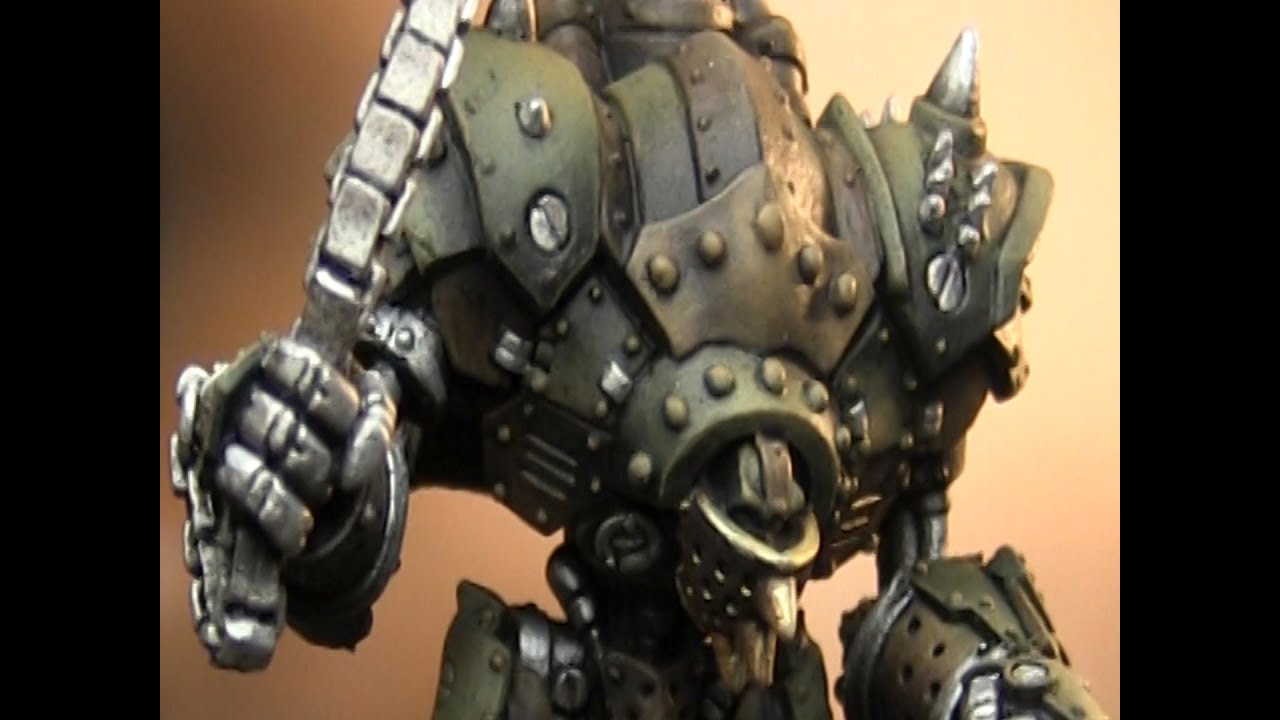 How to Paint Mercenaries Mangler Warjack Part 1 by Lester Bursley - YouTube