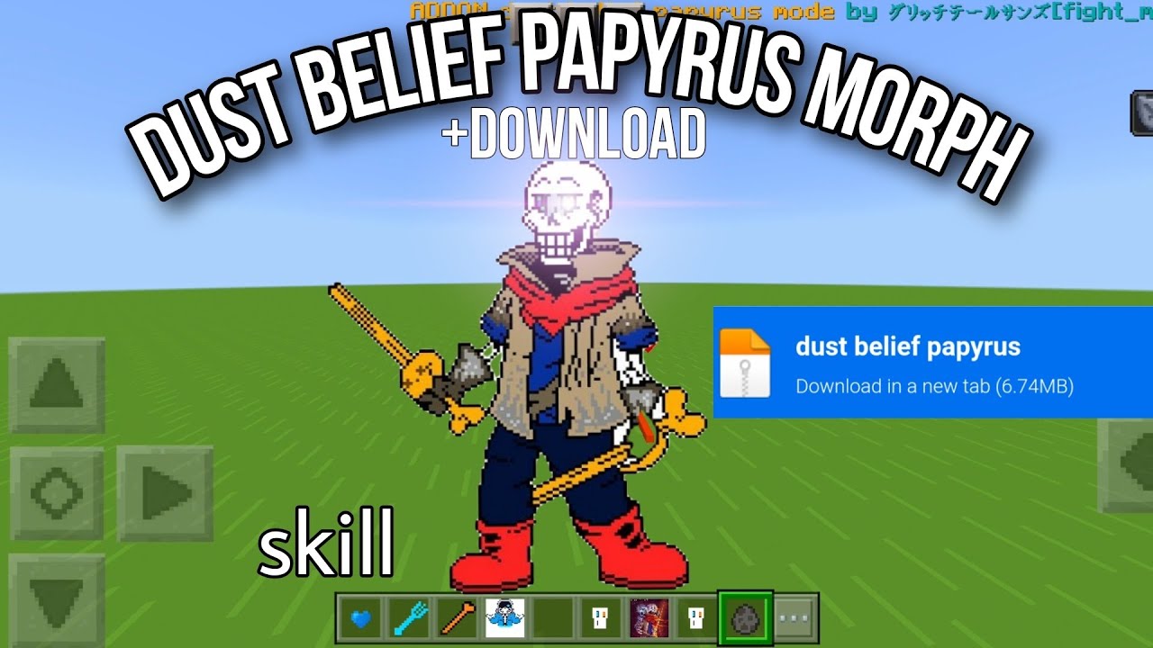 Dust belief papyrus morph in minecraft pe - YouTube