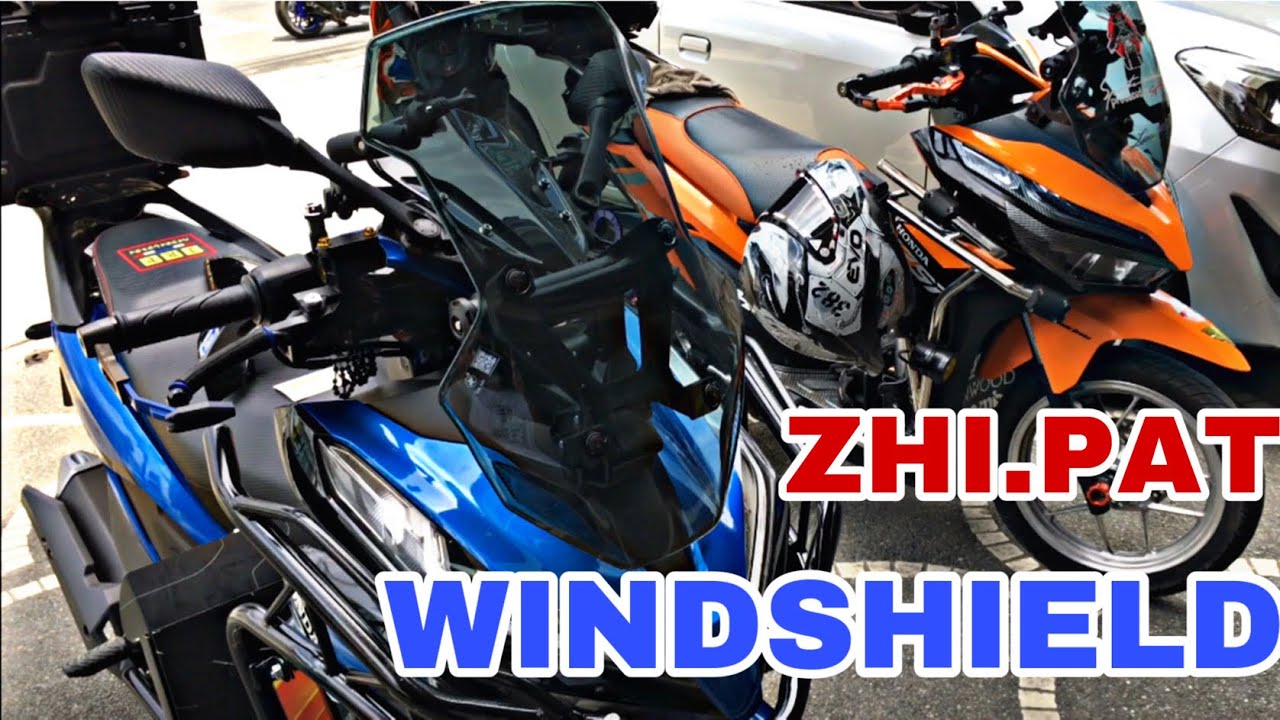 ZHI.PAT WINDSHIELD for HONDA CLICK 125i - YouTube