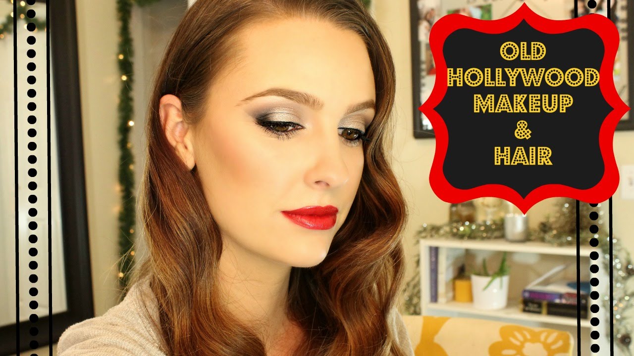 Retro Hollywood Glam: Makeup and Hair - YouTube