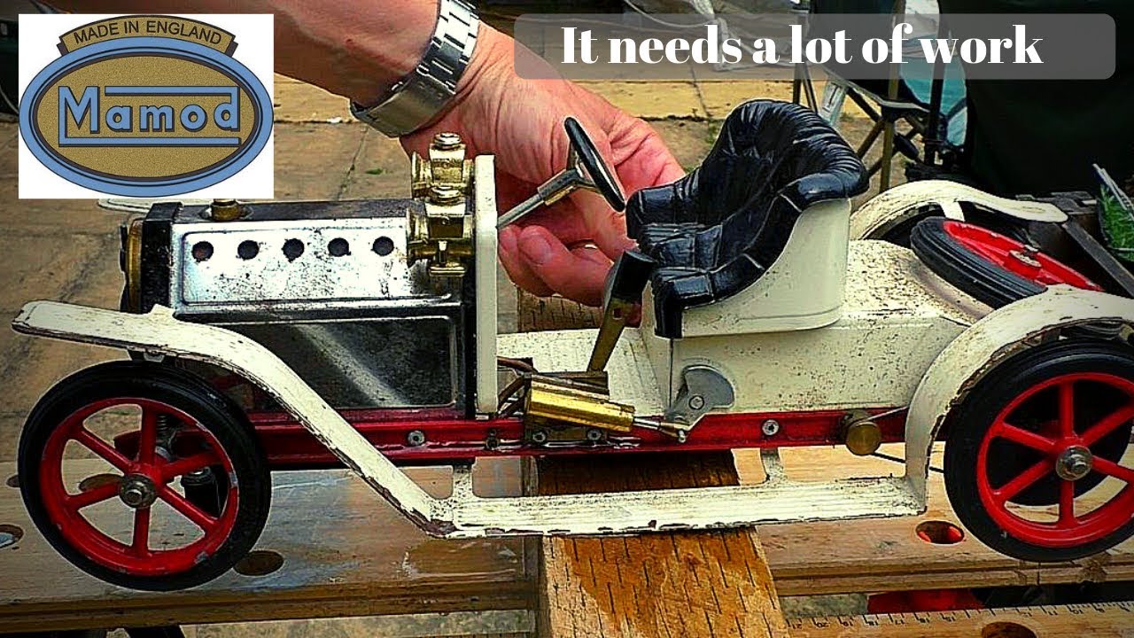 1977 MAMOD SA1 steam roadster car. First look and fire up. - YouTube