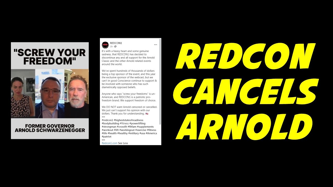"Screw Your Freedom!" REDCON1 Cancels Arnold - YouTube