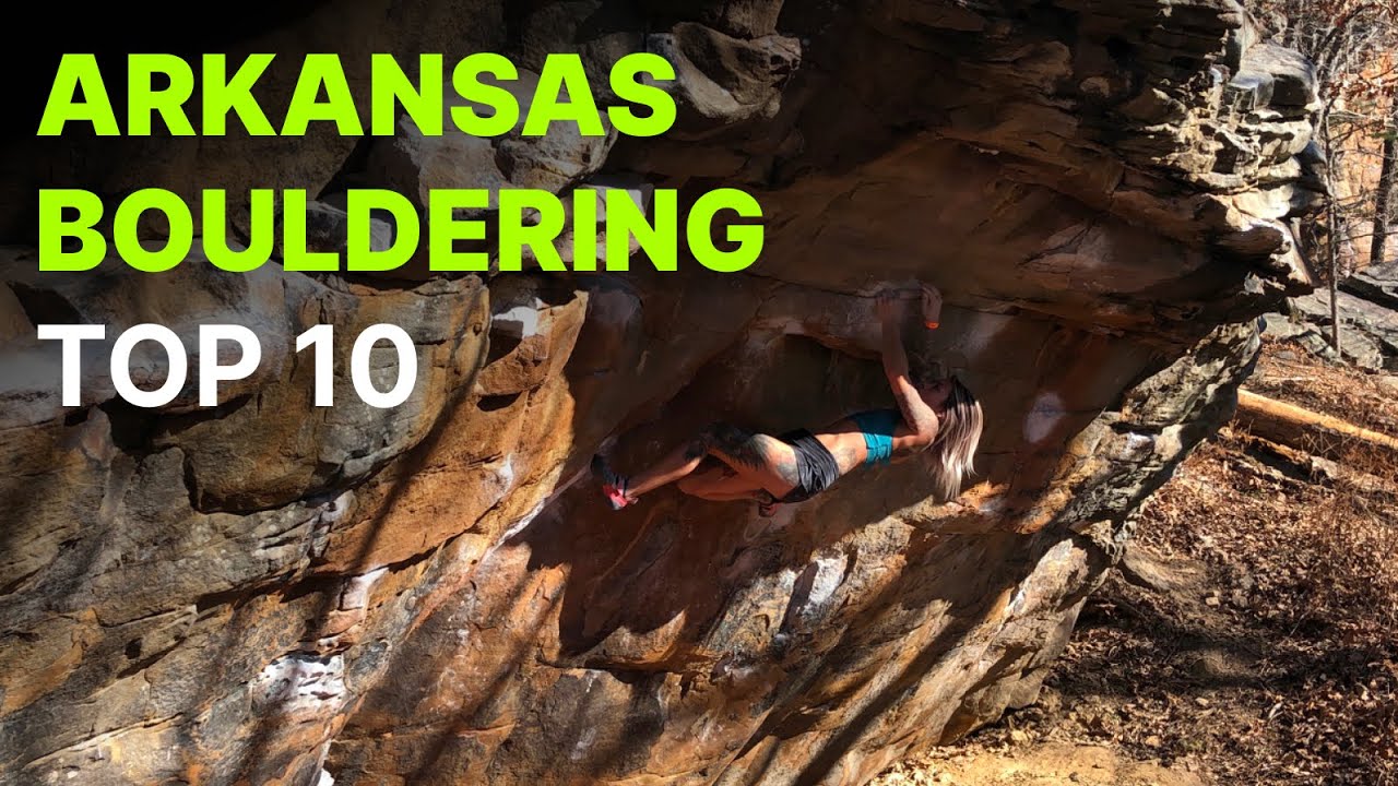 Top 10 Popular Boulder Problems in Arkansas - YouTube