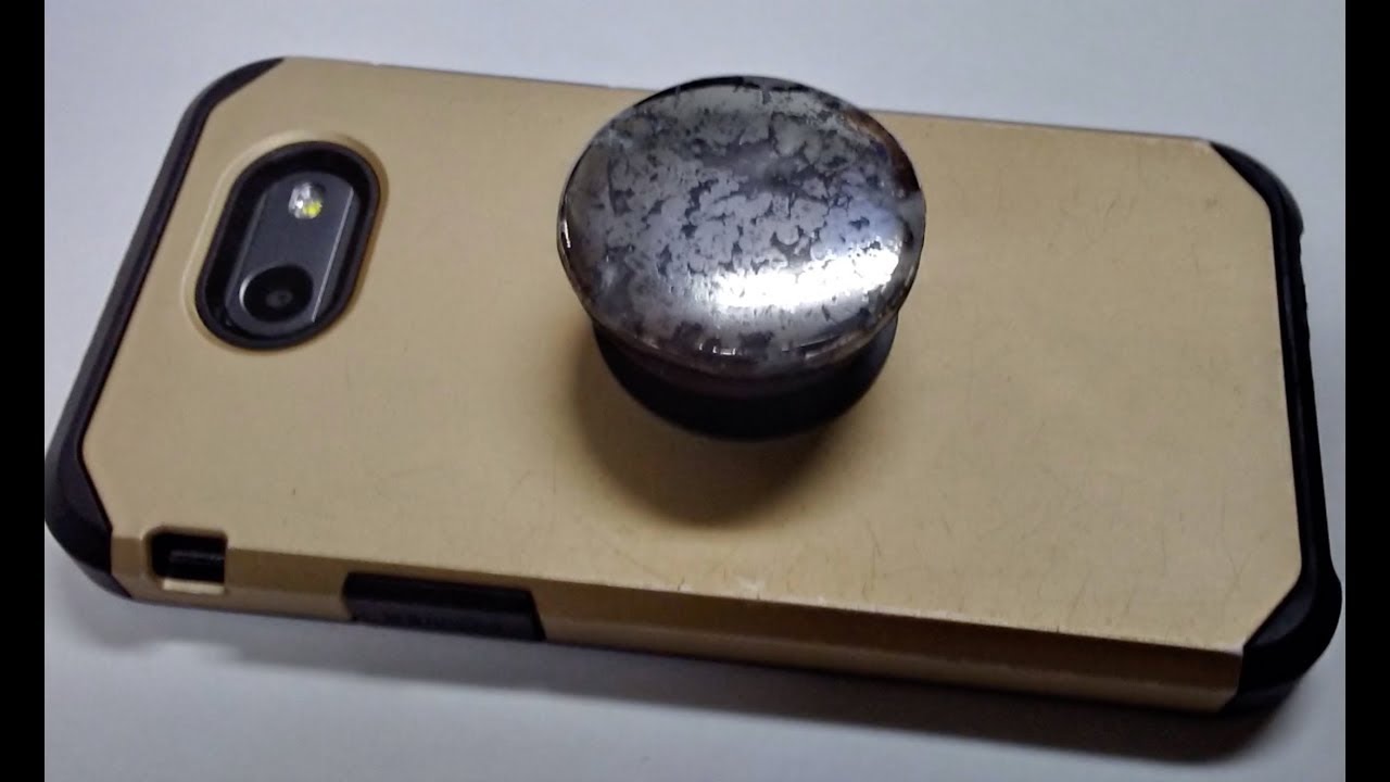 Pop Socket made of natural silver - YouTube