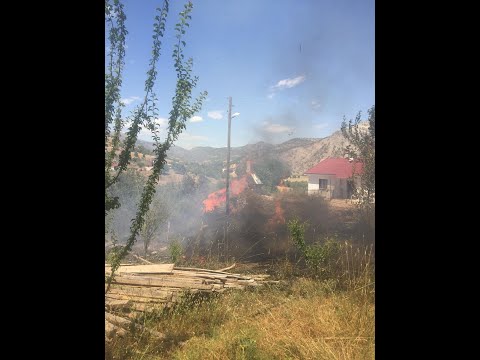 Dersim’in 3 köyünde çıkan yangınlardan 2’si söndürüldü