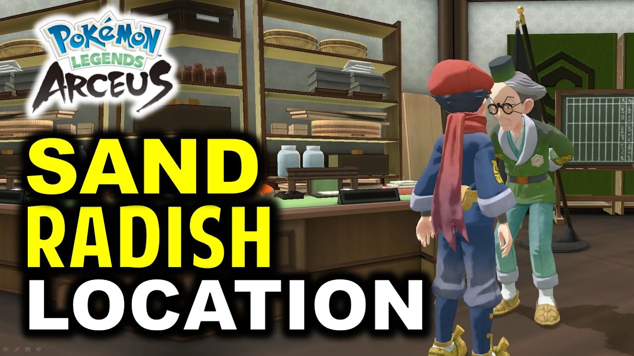 Sand Radish Location: New Wares Yet Again | Pokemon Legends Arceus ...