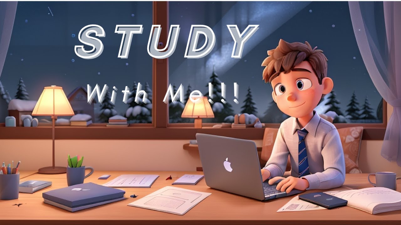 Chill Study Vibes: Snow Window Edition - YouTube