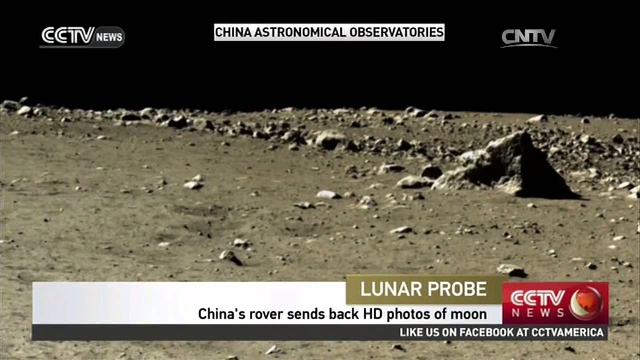 China's rover sends back HD photos of moon - YouTube