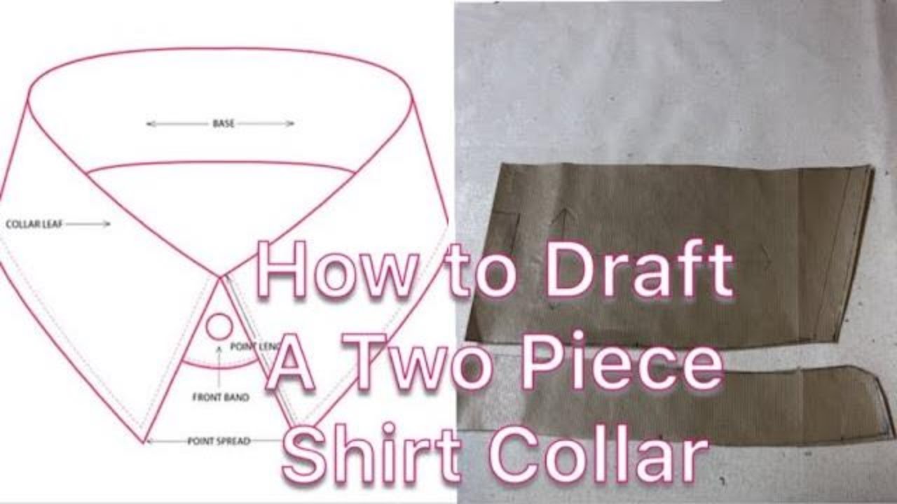How to Draft Two Piece Collar | Shirt Collar | Dress Collar | Sophia ...
