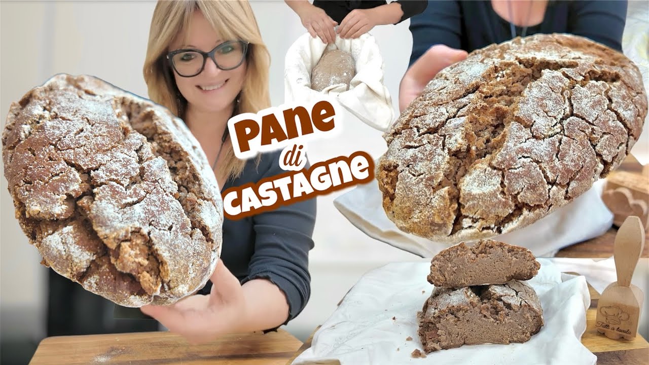 PANE con FARINA DI CASTAGNE tradizione contadina Calabrese 🥖PANE ...