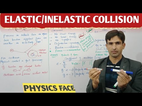 Elastic and inelastic collision//ist year chap 3 force and motion#etea# ...