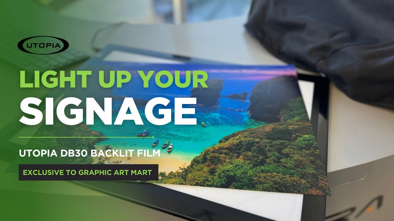Light Up Your Signs with the Ultimate Backlit Film: Utopia DB30 - YouTube