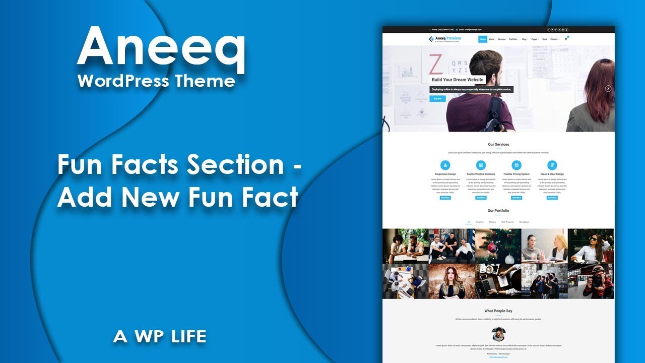 Fun Facts Section - Add New Fun Fact (Aneeq Premium WordPress Theme ...