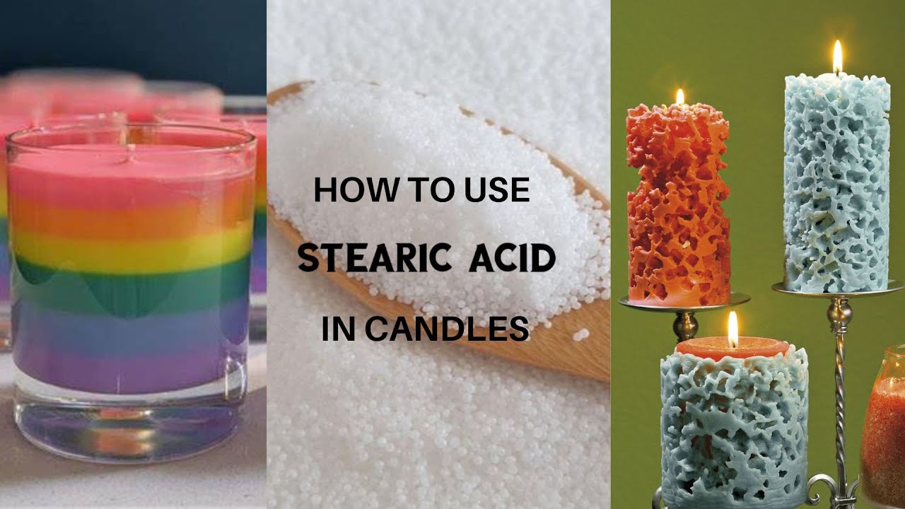 How to Use Steric Acid in candles/ Get Shine / मोमबत्तियों में स्टीयरिक ...