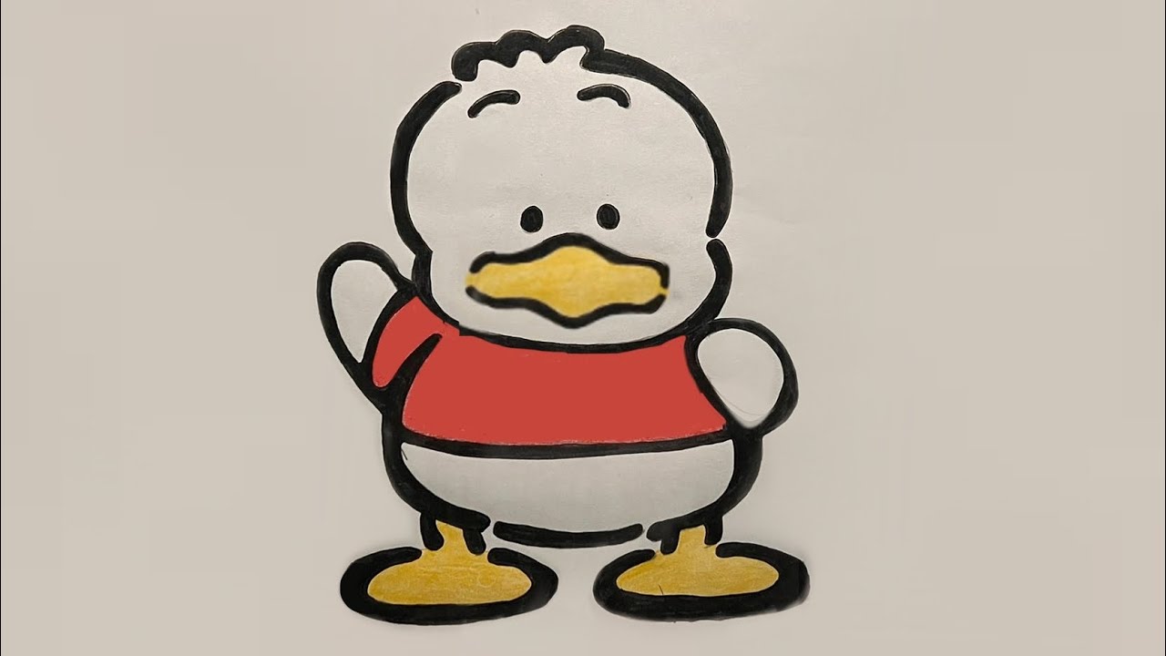 How to Draw Pekkle From Hello kitty and Friends - Step by step - Easy ...