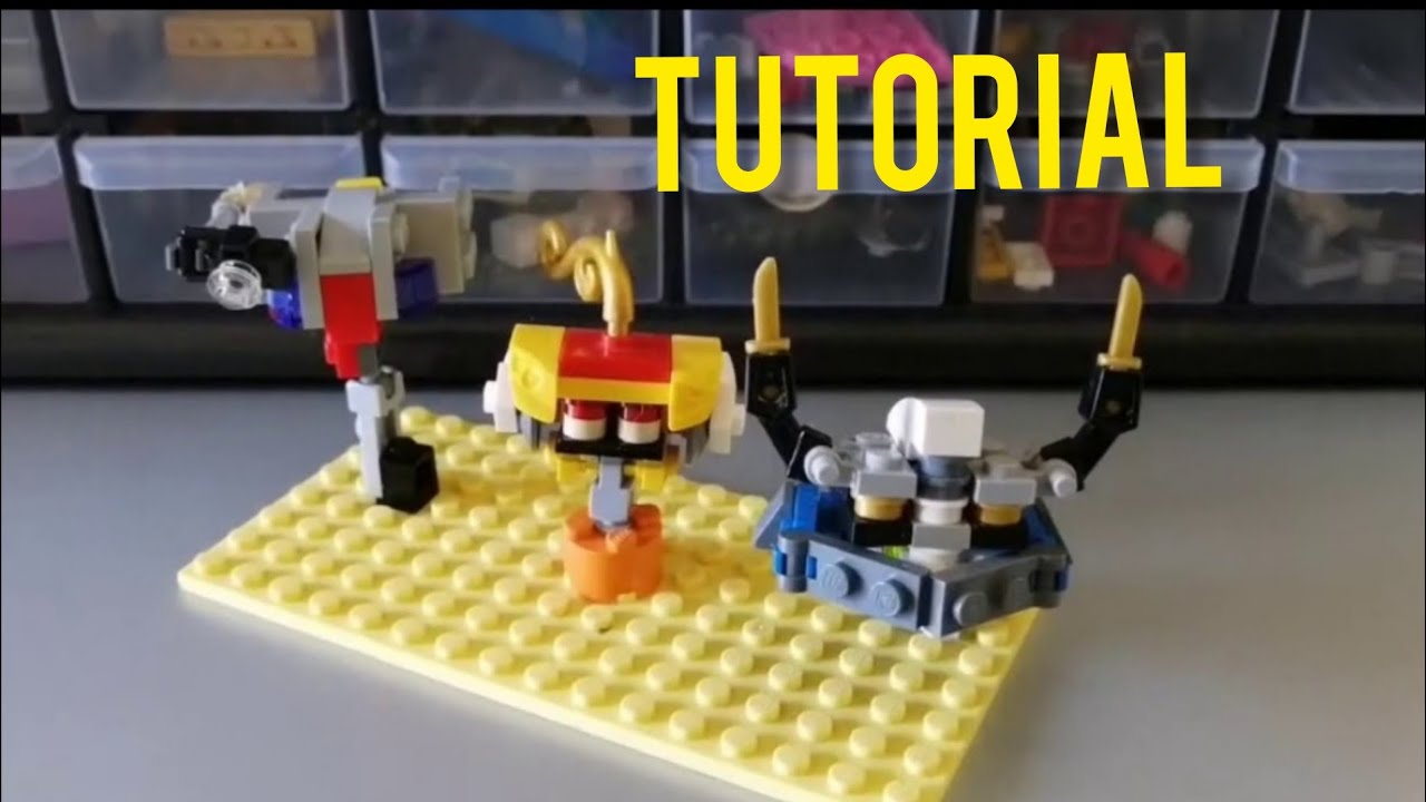 How To Build Lego Mech Heads Lego Turorial Youtube
