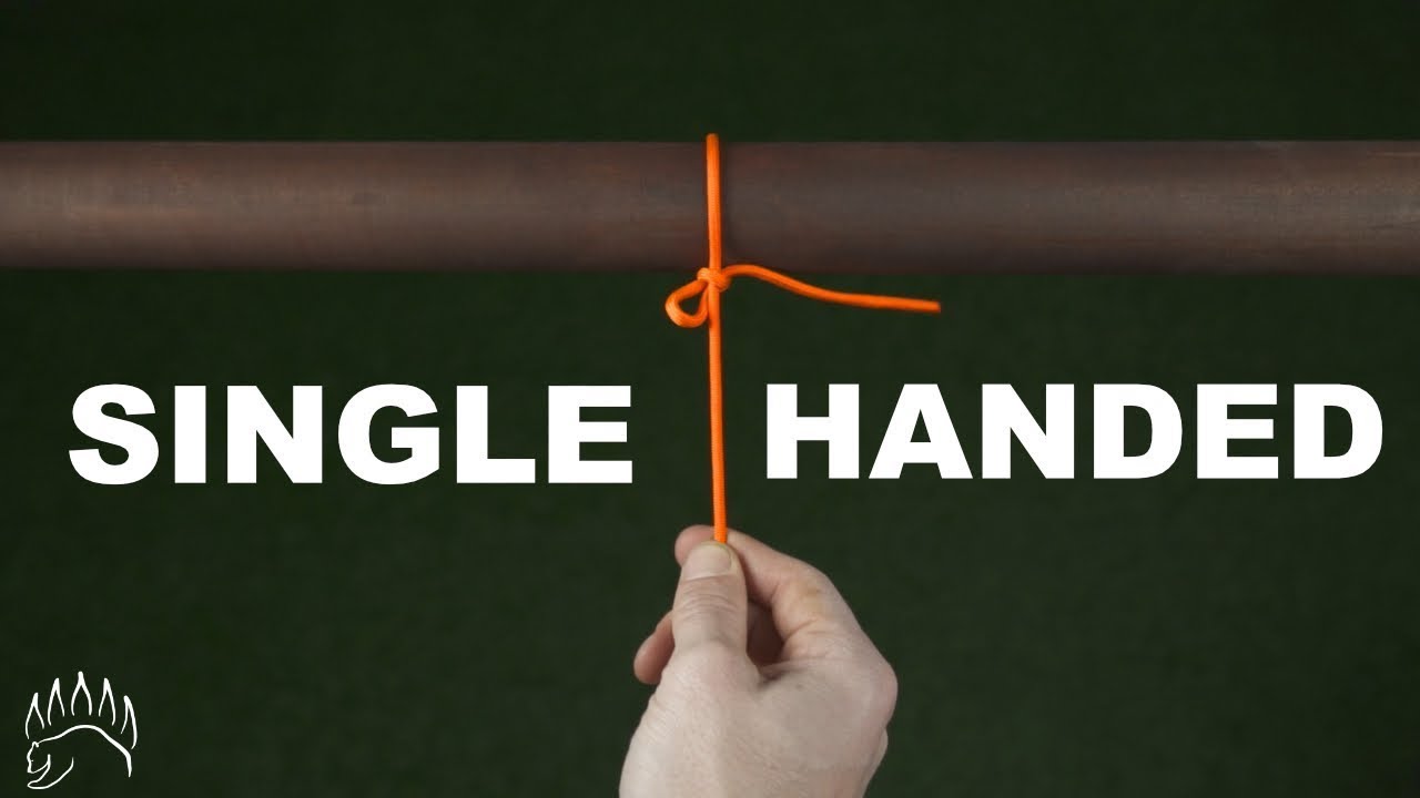 The SINGLE HANDED Knot You NEED to KNOW! [The Falconer's Knot] - YouTube