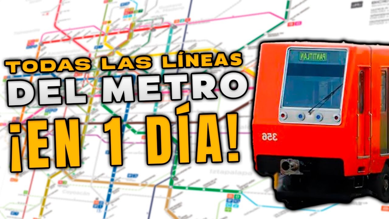 EXPLORE TODAS LAS ESTACIONES DEL METRO EN UN DÍA COMO UN PRO - YouTube