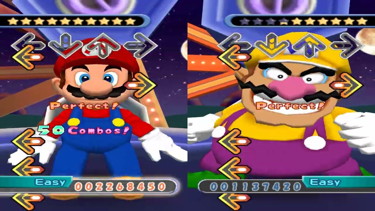 Dance Dance Revolution Mario Mix Gamecube Gameplay part 3 1080p 60fps ...