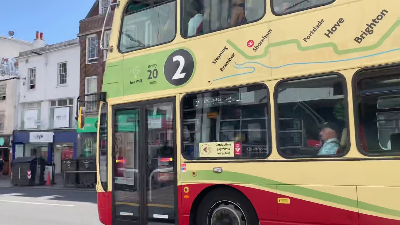 Brighton & Hove Bus Route 2 Passing Portland street Bus stop Brighton ...