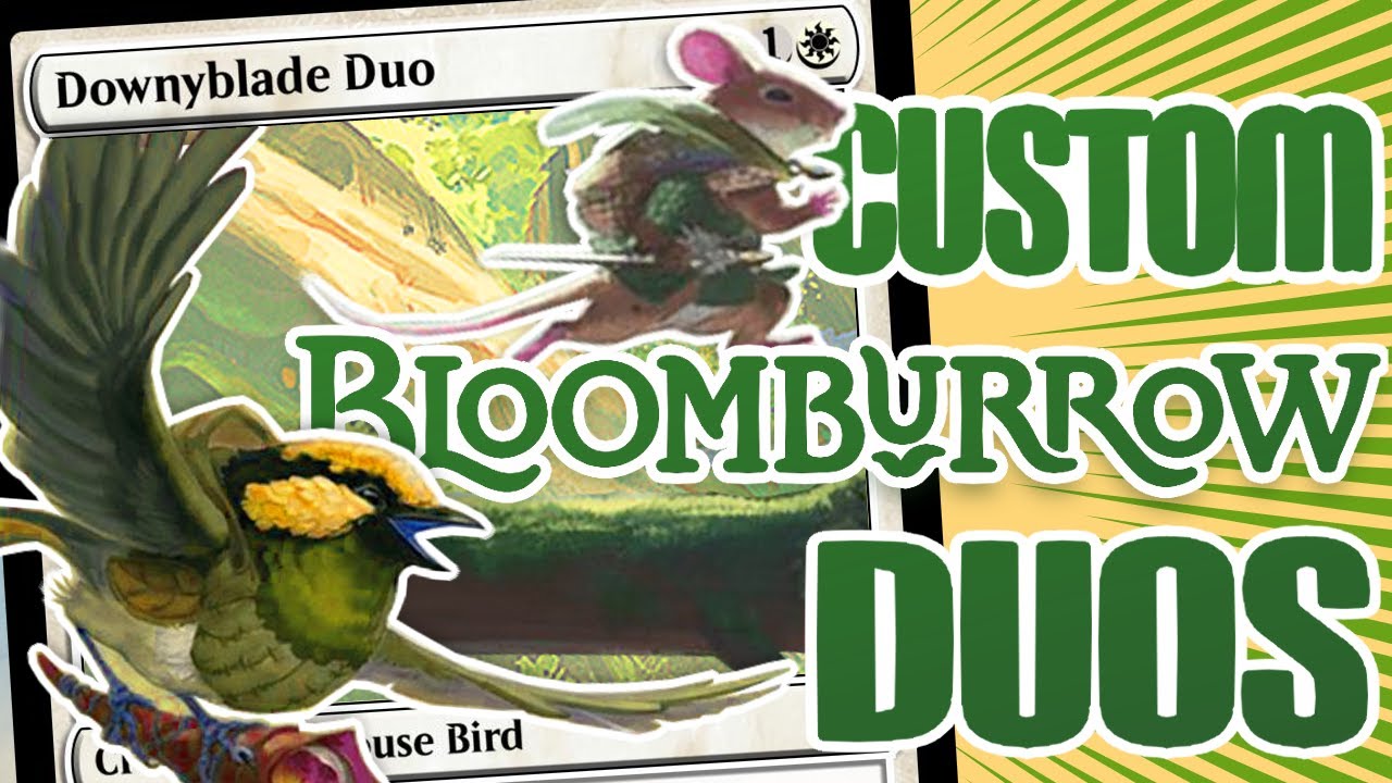 Designing More Bloomburrow Duo Cards! - A Custom Card Video - YouTube