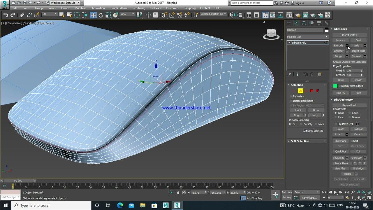 how to make computer mouse in 3Ds Max - YouTube