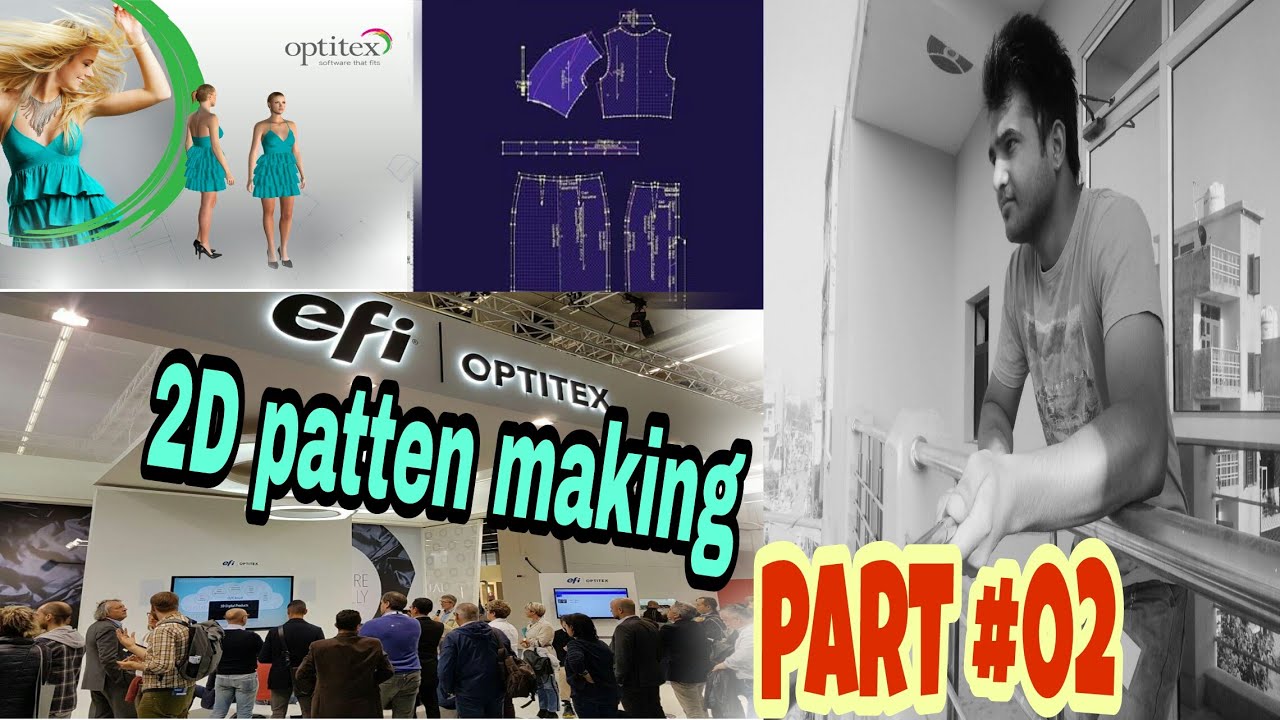 Optitex pattern making 02 Shirt Front making - YouTube