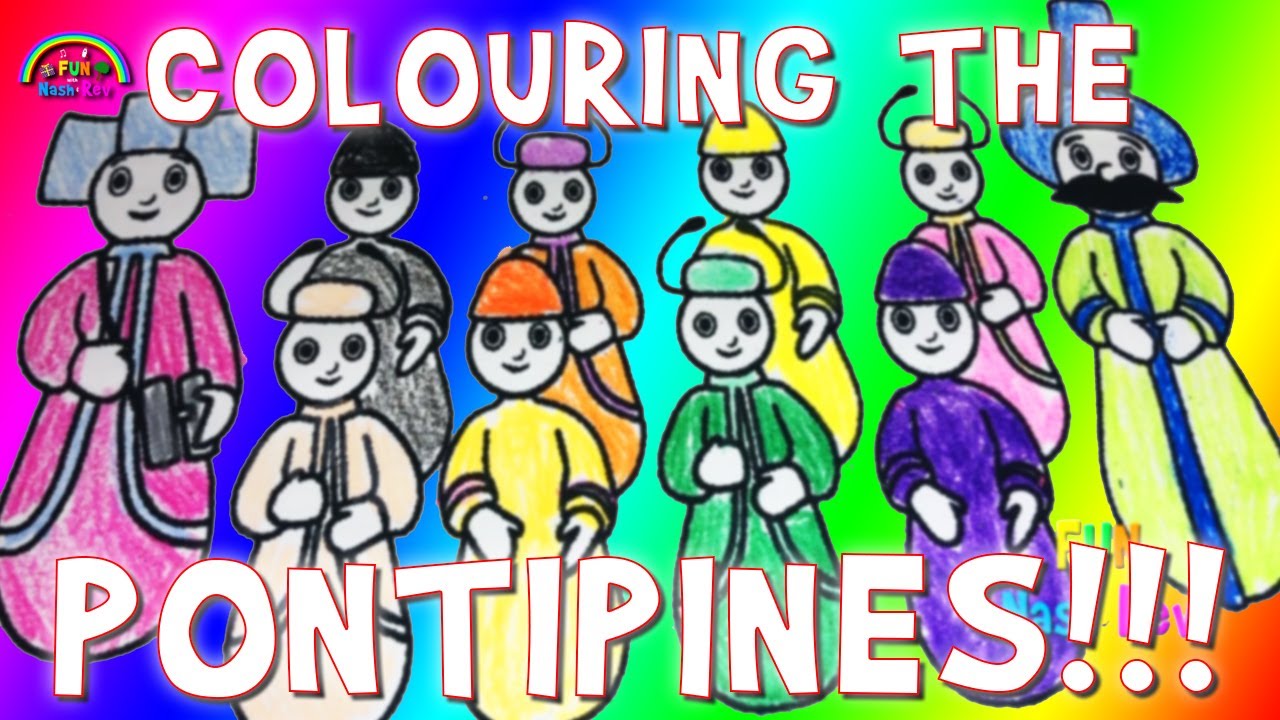 Colouring The PONTIPINES!!! For KIDS!!! - YouTube