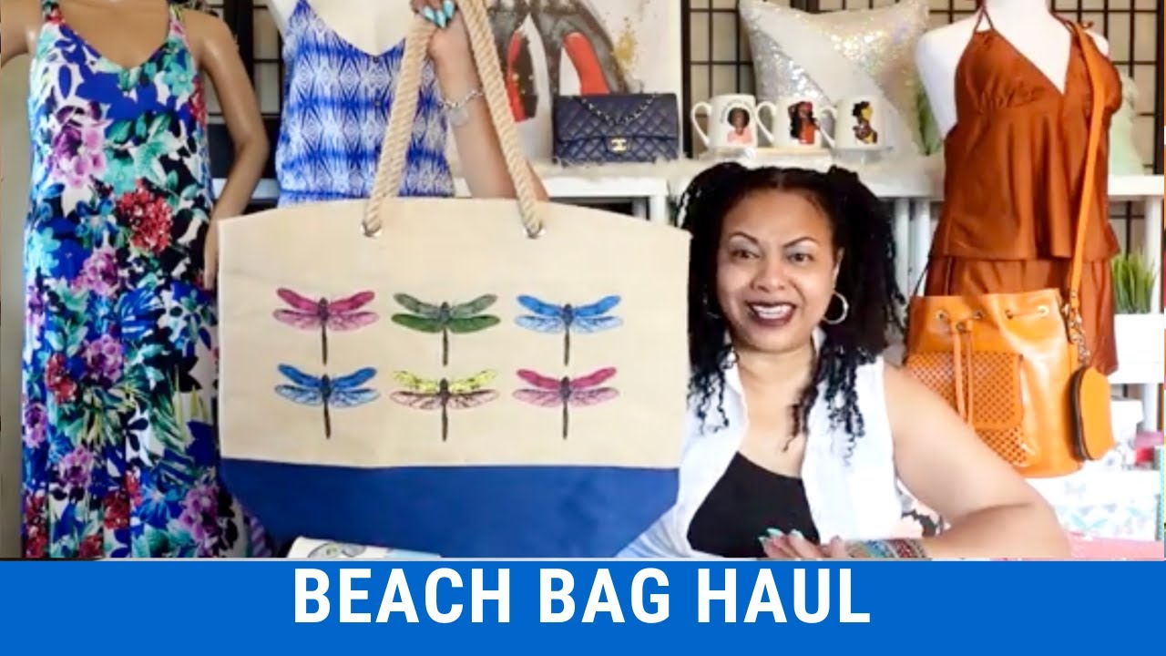 🏖️ BEACH BAG HAUL - Canvas & Burlap Tote Bags: Perfect Beach ...