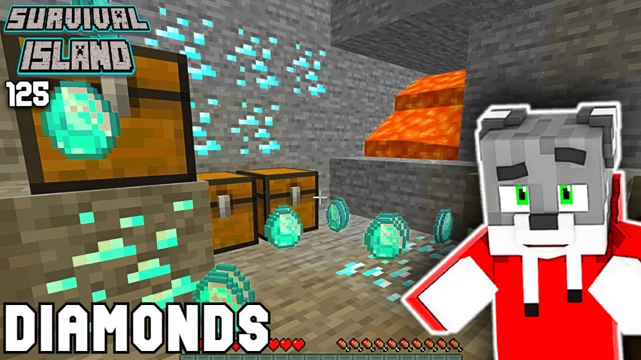 MOTIVATIONAL MINING SESSION! - Minecraft Survival Island Ep:125 - YouTube