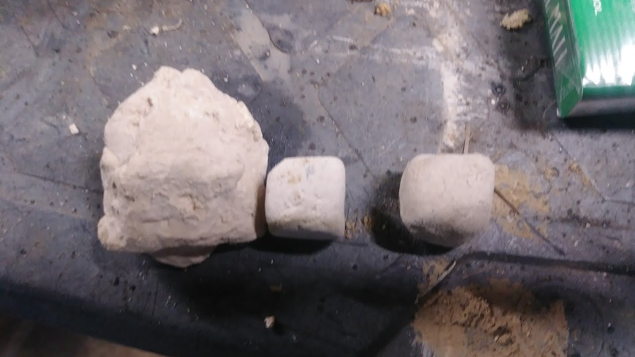 Cooking pulverised limestone - YouTube