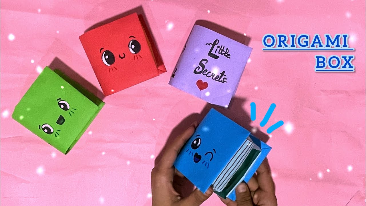 Small and cute paper boxes | small origami box | cute paper boxes - YouTube