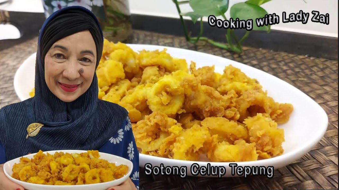 Sotong Goreng Tepung (Nasi Daun Pisang) Chef Zaidah - YouTube