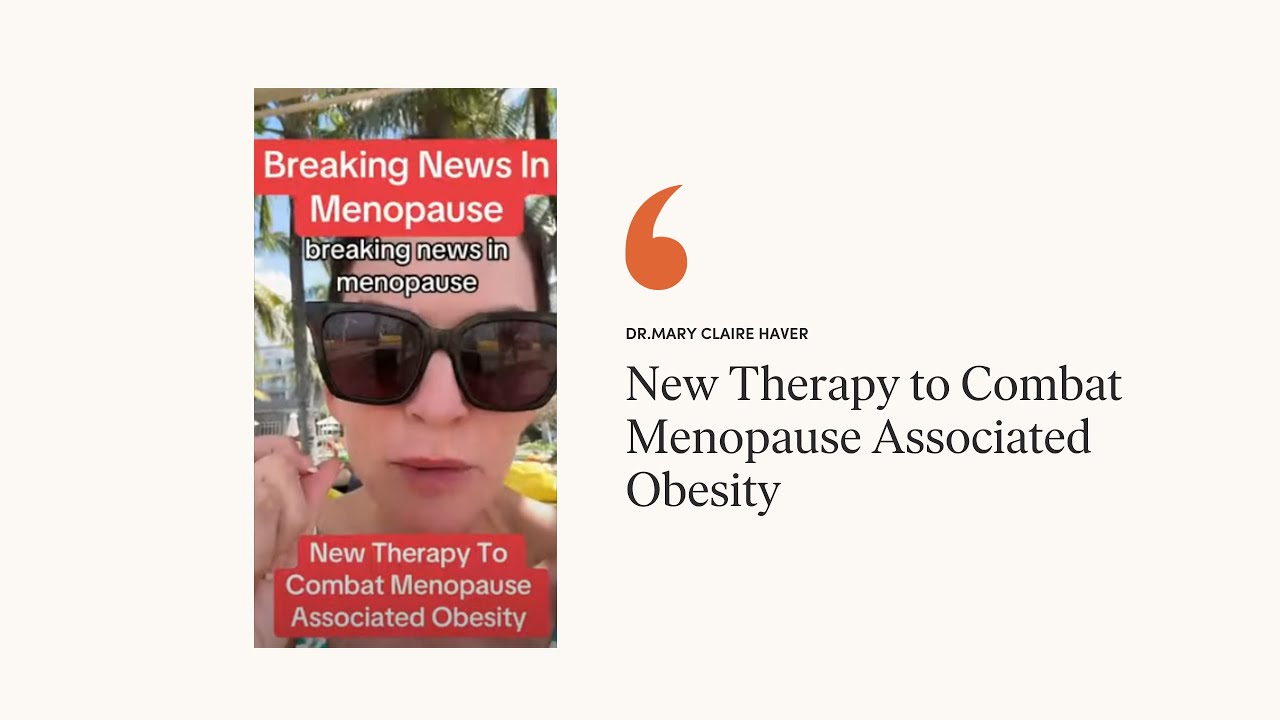 New Therapy to Combat Menopause Associated Obesity - YouTube