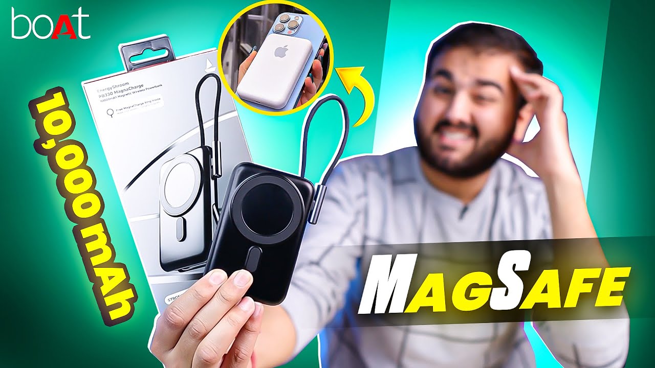 Best Budget MagSafe Power Bank..?! 🤯- boAt EnergyShroom PB330 - YouTube
