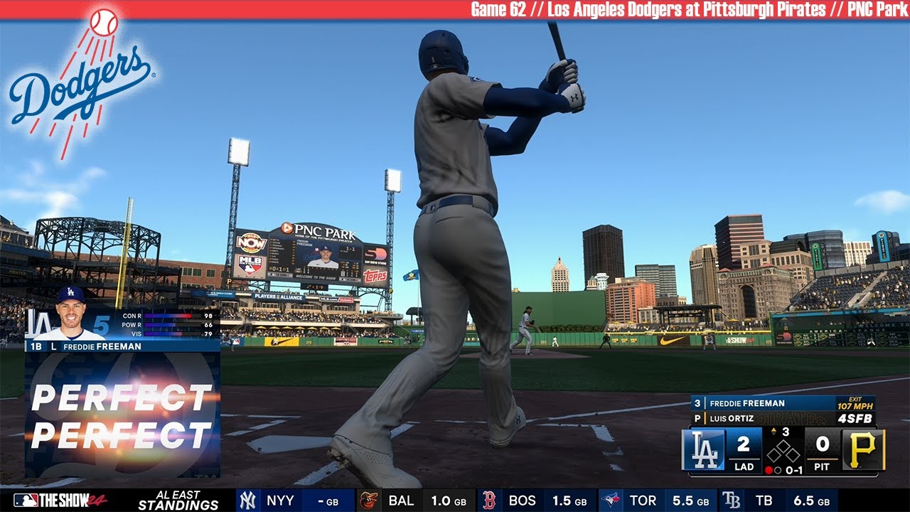MLB The Show 24 | Los Angeles Dodgers at Pittsburgh Pirates | Game 62 ...