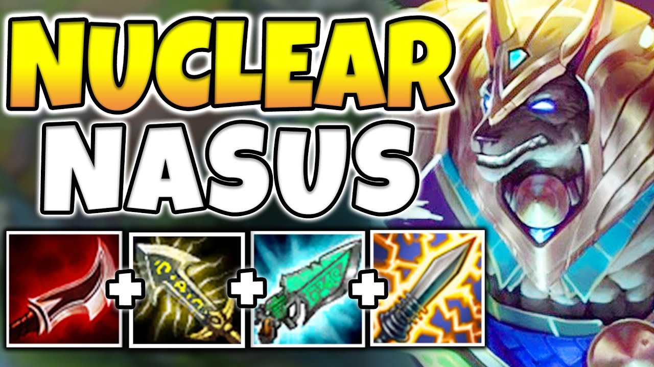 NUCLEAR ONE-SHOT NASUS IS ABSOLUTELY INSANE! 2 SEC CD Q = INSTANT KILL ...