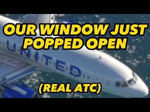 Window BURST OPEN during United Flight- Pilot Stays Calm - YouTube