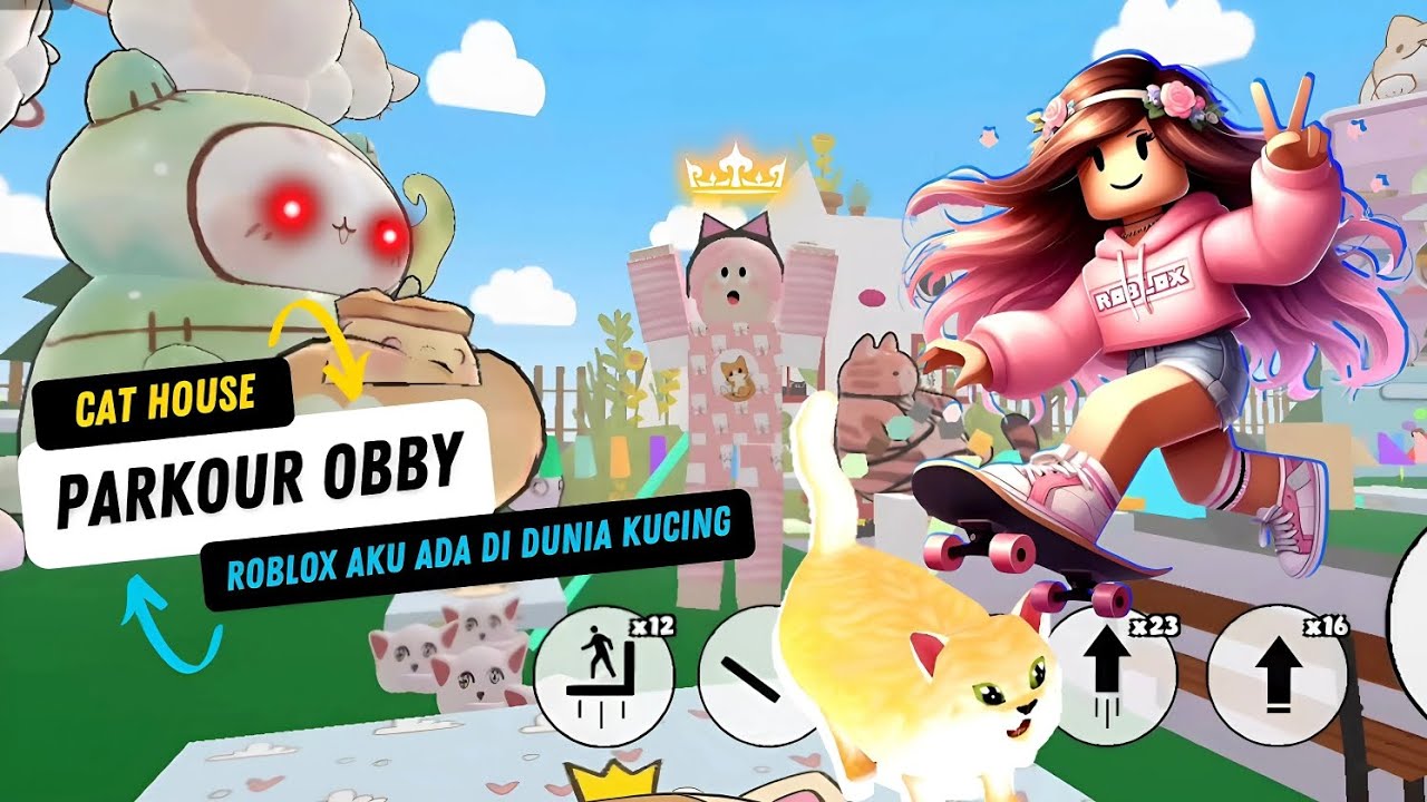 cat house Parkour obby Roblox | aku ada di dunia kucing - YouTube