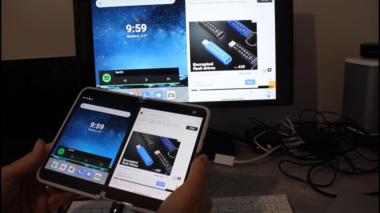 Testing USB-C Docks with the Microsoft Surface Duo - YouTube